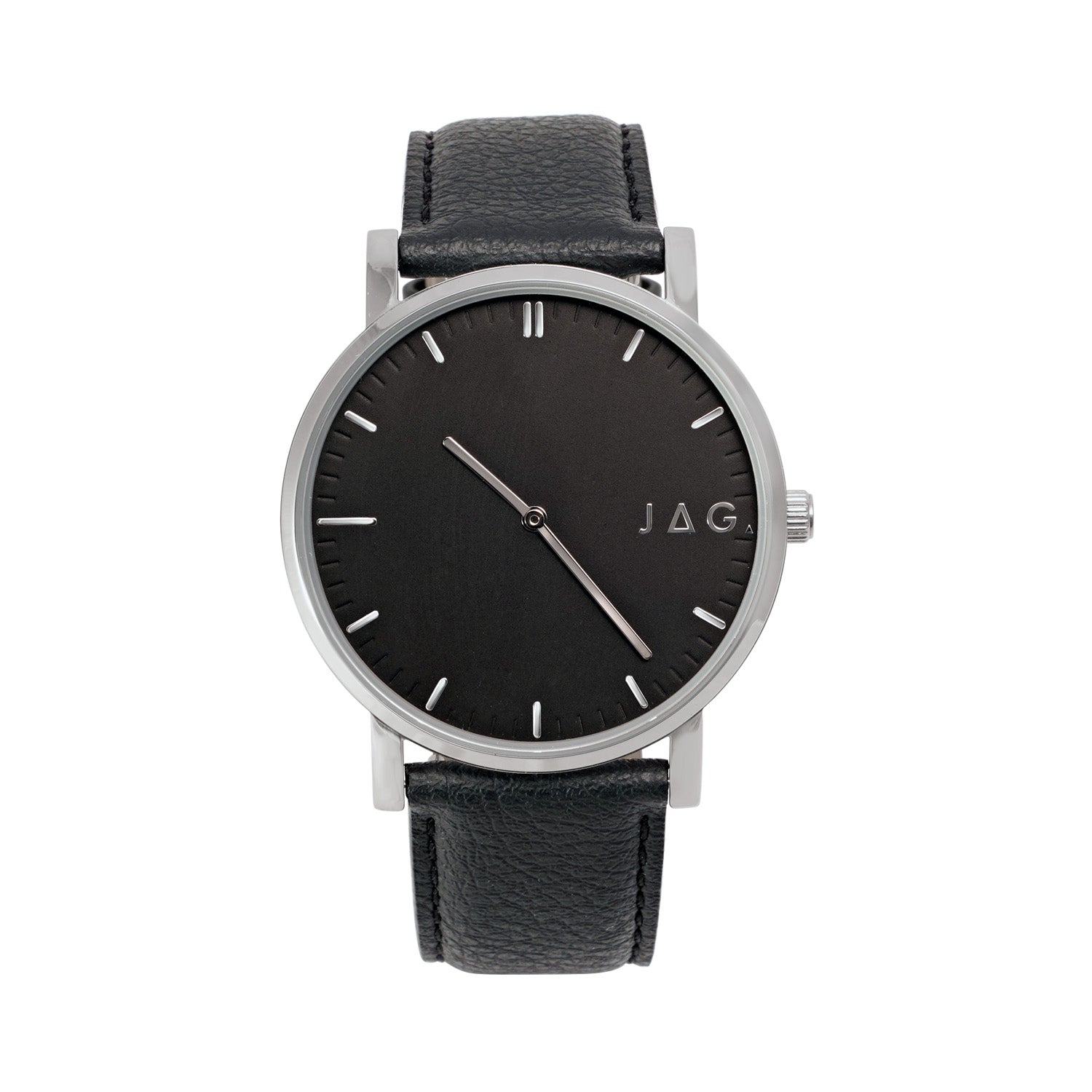 Jag Chadstone Black Leather 42mm Watch
